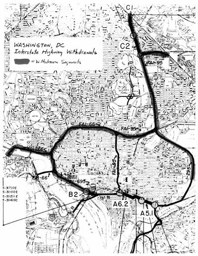 Here, There, and Everywhere: Washington D.C.’s Many Unbuilt Highways ...